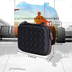 XANAD Protective Case for Samsung T7/ T7 Touch Portable SSD 1TB 2TB 500GB USB 3.2 External Solid State Drive(Outer Black Inner Blue)