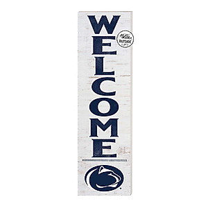 KH Sports Fan Penn State Nittany Lions 10"x35" Welcome Indoor Outdoor Sign, One Size, Team Color
