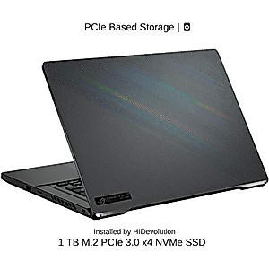 HIDevolution [2021] ASUS ROG Zephyrus G15 GA503QM 15.6" QHD 165Hz, 3.0 GHz AMD Ryzen 9 5900HS, RTX 3060, 24 GB 3200MHz RAM, 1 TB PCIe SSD, Eclipse Gray