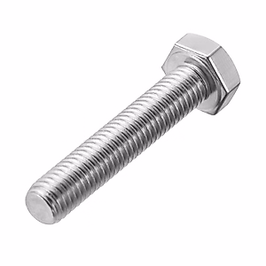 uxcell M8 Thread 45mm Length Hex Bolts 304 Stainless Steel Hexagon Screw Bolt 10pcs