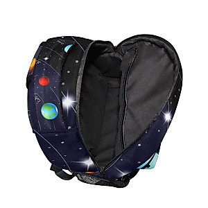 Backpack Universe Space Galaxy Solar System Shoulder Bag Daypack Travel Hiking for Boys Girls Men Women