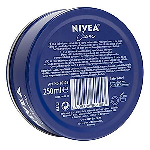 NIVEA Creme 250ml, Blue, 8.45 Fl Oz / 250 ml (8412300801058)