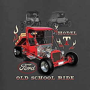 Ford Model T Roadster 1923 Old School Ride Classic Vintage Cars and Trucks Men's Graphic T-Shirt, Charcoal, XX-Large