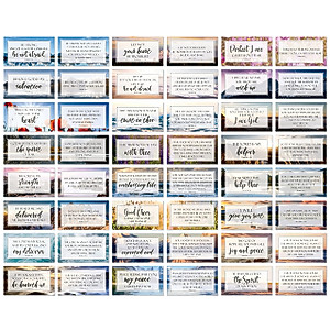 JBH Creations Be Not Afraid Bible Verse Cards with Full Scripture - Pack of 48