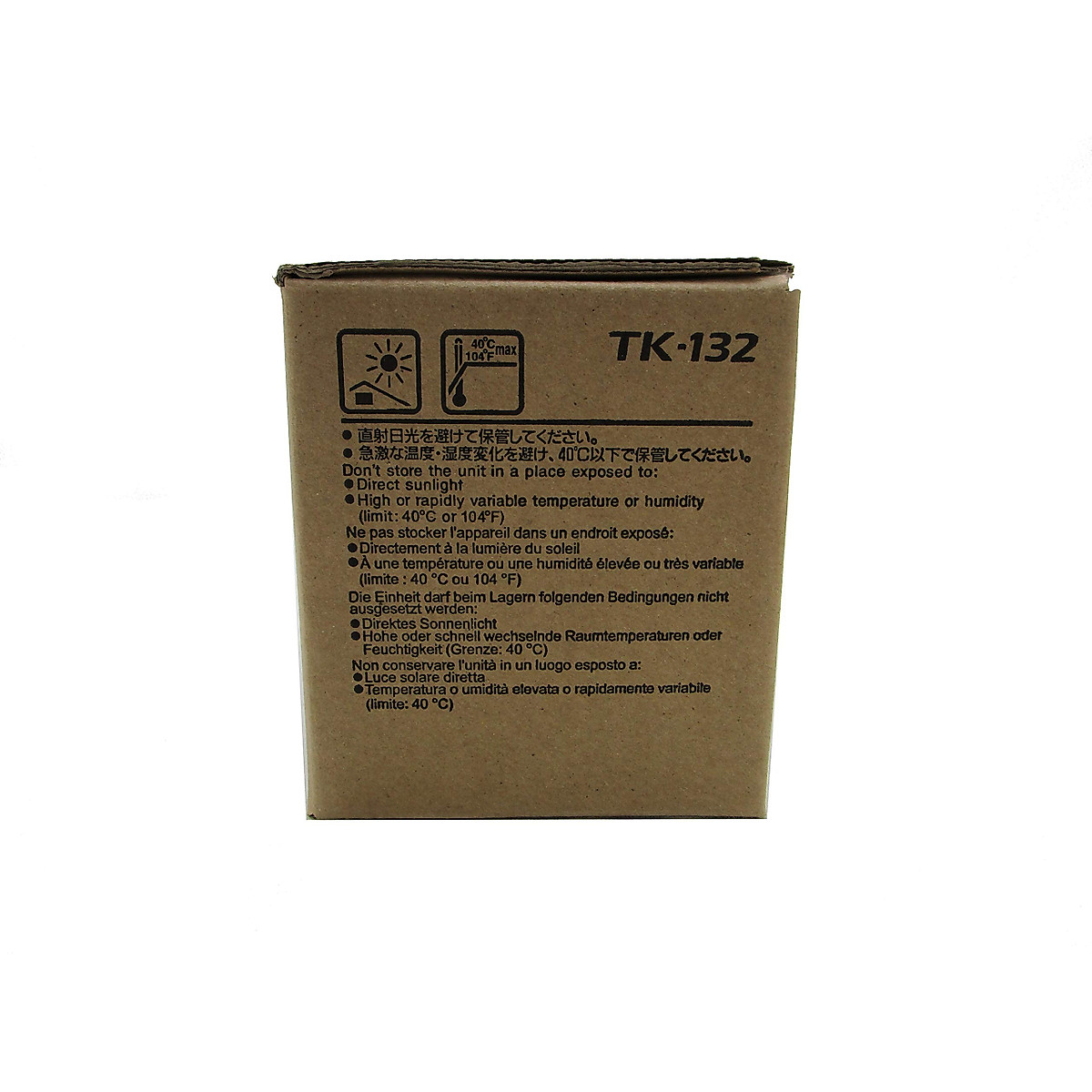 Kyocera TK-132 1T02HS0US0 FS-1300D FS-1350DN FS-1028MFP FS-1128MFP Laser Toner Cartridge (Black) in Retail Packaging
