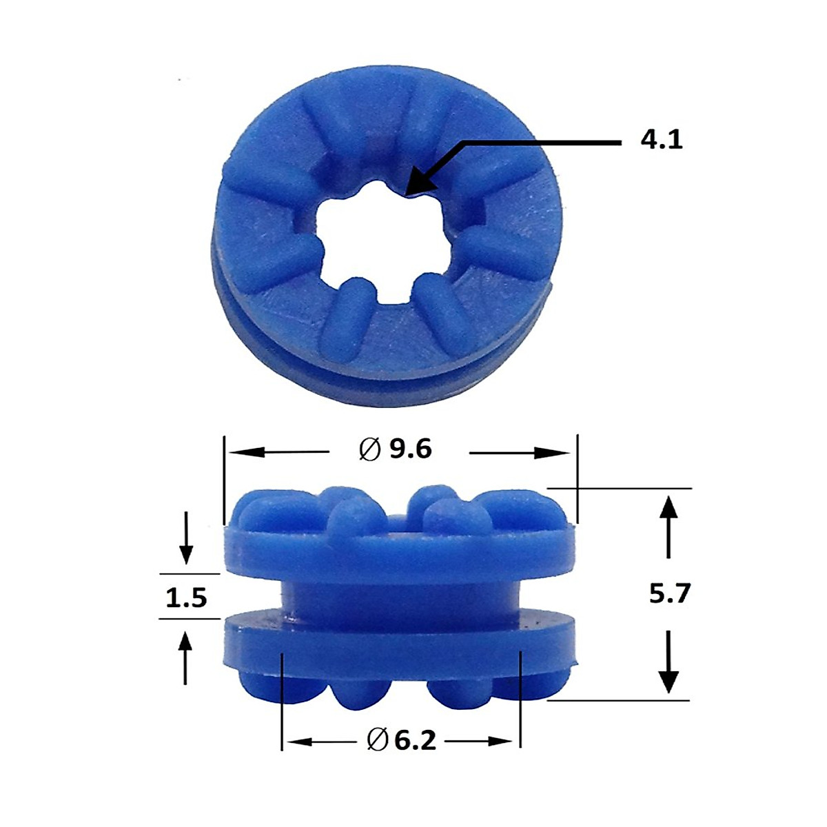 Akust HDD Hard Drive Anti Vibration Screw Kit 8 PCS Blue