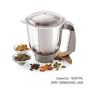 BOSS Excel Pro 3-Jar Mixer Grinder Kitchen Grinding Genius 750 Watt Powerful Motor, 3 Variable Speed with Incher, 110V