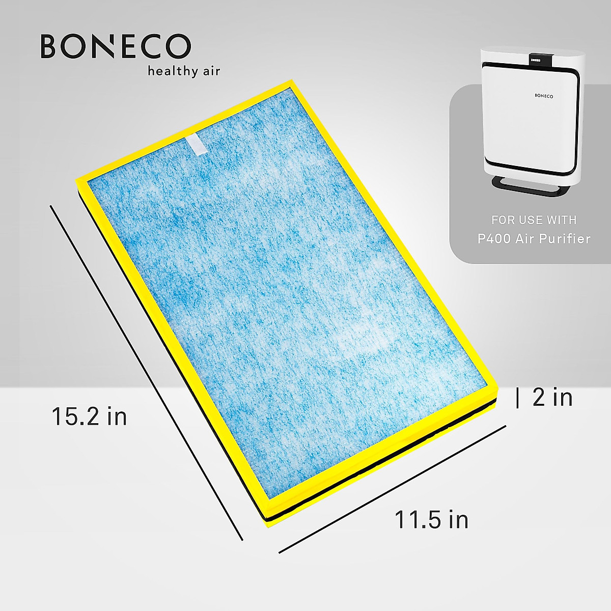 Boneco A401 High Efficiency Particulate Air (HEPA) Filter with Activated Carbon for Removing Odor, Dust and Other Air Pollutants