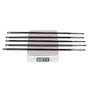 QIYUANMENGYI Bicycle Spokes Bicycle Spokes with Nipples 12PCS Mountain Road Bike Straight Pull Aero Spokes (Color : 261mm)