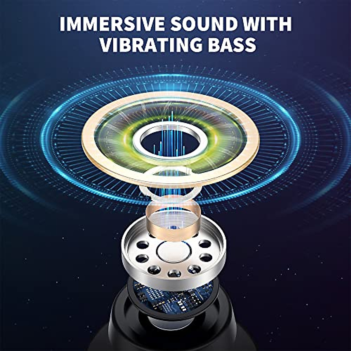 DeLUX True Wireless Earbuds, Dual Mode in-Ear Headphones with BT 5.0, Wireless Charging Case, 30 Hrs Playtime, IPX5 Waterproof, Built-in Mic, Immersive Deep Bass, Touch Control(DT3-Black)