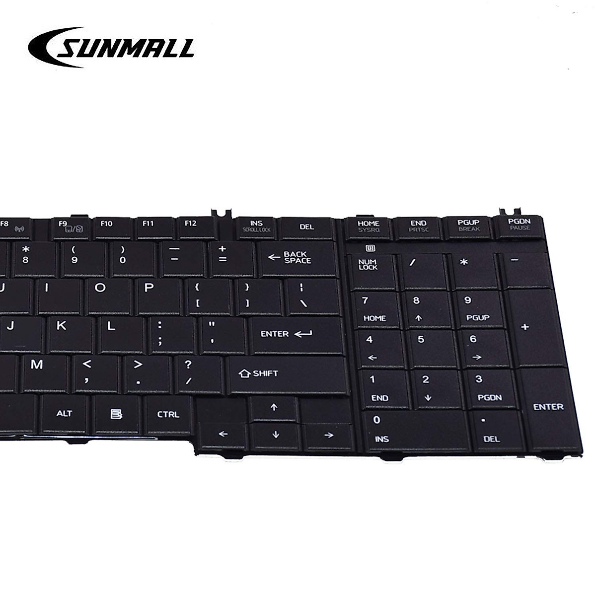 SUNMALL Keyboard Replacement Compatible with Toshiba Satellite C650 C650D C655 C655D C660 C660D C665 C665D L550 L550D L650 L650D L655 L655D L670 L670D L675 L675D L770 L750D L755 B350 Series Laptop