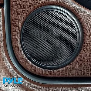 Pyle 3.5 Inch Car Audio Speaker - Single Voice Coil Subwoofer with Grill Cover and Rubber Edge - PLMW36,Black