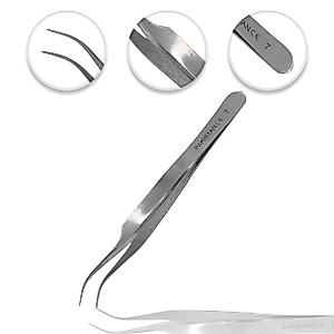 Scientific Labwares Jewelers Micro-Precision Forceps No. 7, Ultra Smooth Grip, Ultra Thin Tips (Jewelers Tweezer No.7)