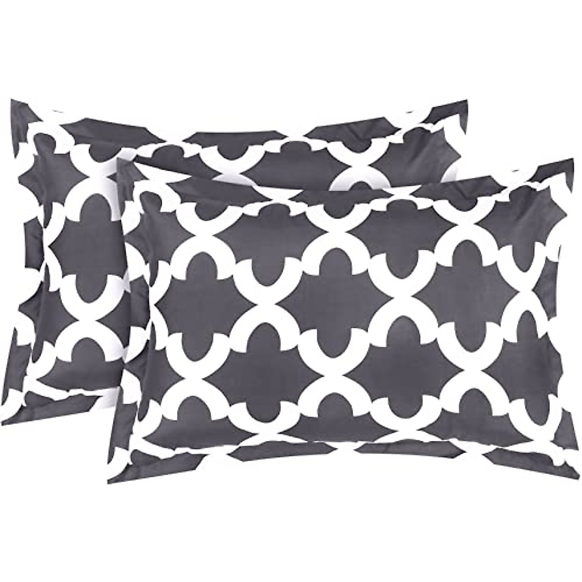 Utopia Bedding - Comforter Set with 2 Pillow Shams - 3 Pieces Bedding Comforter Sets - Down Alternative Comforter - Soft and Comfortable - Machine Washable, Quatrefoil Gray, King