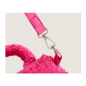 Pink Doll Party Favor Crossbody HandBag Barrel Shape for Girl Women Birthday Bachelorette Valentine Cute Princess Chic