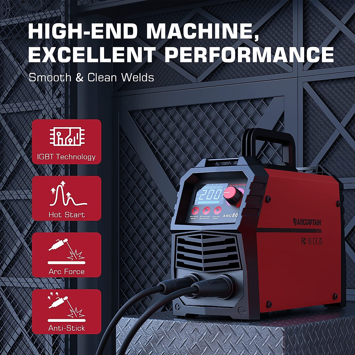 200A Welding Machine & Welding Helmet