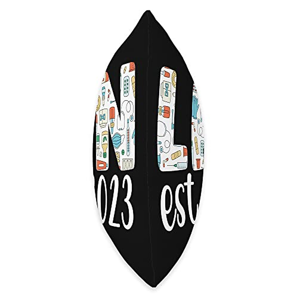 Student LPN Graduation Est. 2023 Licensed Practical LPN Nurse to Be Throw Pillow, 18x18, Multicolor