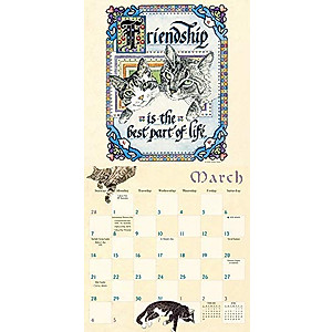 2021 The Proverbial Cat Feline Inspirations 16-Month Wall Calendar