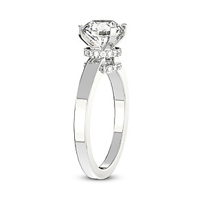 FRIENDLY DIAMONDS 1 Carat IGI Certified Oval Shape Lab Grown Diamond Ring | 14K Or 18K White, Yellow Or Rose Gold | Ember Solitaire Diamond Ring | FG-VS1-VS2 Quality