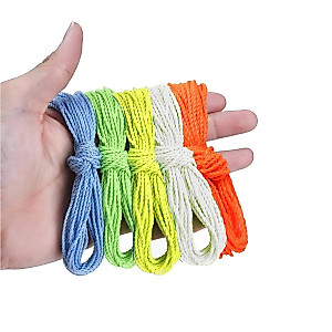 MAGICYOYO 100% Polyester Professional Yoyo Strings for Responsive and Non Responsive Yoyos - Pack of 25,Blue, Green, White,Yellow, Orange