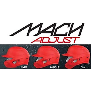 Rawlings | MACH Adjust Face Guard | Adjustable Extension Piece | Black | Left-Handed Batter