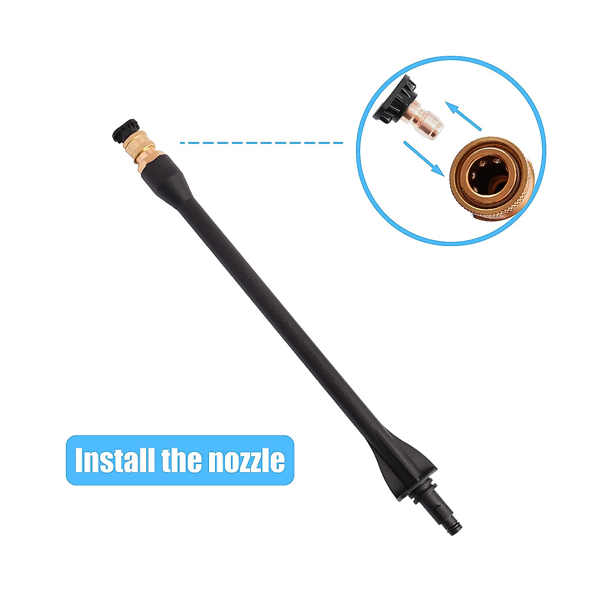 Pressure Washer Spray Gun - for Ryobi Pressure Washer Gun M22-14MM and M22-15MM Hose Connectors - with 1 Tips Holder and 5 Spray Nozzle Tips