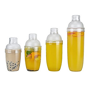 Cocktail Shaker Set - Plastic Martini Cocktail Shakers 350ML/500ML/700ML/1000ML Wine Beverage Mixers Wine Shakers Cup Drink Mixers Bar Gadgets