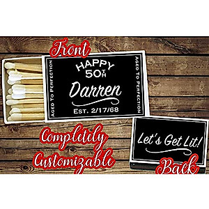 Set of 16 Personalized Cigar Labels - Happy Birthday Cigar Labels -Aged To Perfection - Party Favors - Gift - Cigar band