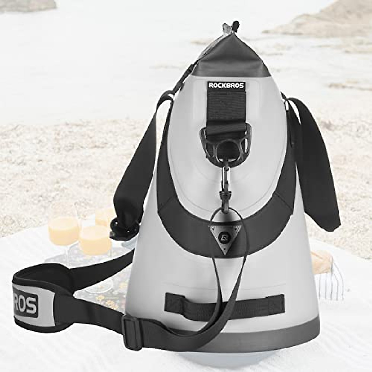 ROCKBROS Soft Cooler Insulated Leak Proof Cooler Bag Portable 36 Can Large Soft Sided Coolers Waterproof Insulated Pack Cooler for Travel, Beach, Camping, Picnic, Lunch, Fishing, Floating, Party, Work