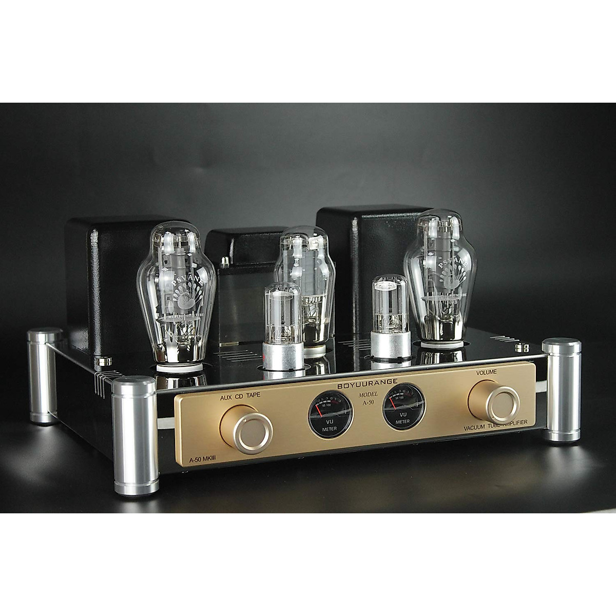 BoyuuRange REISONG A50 MKIII 300B HiFi Intergrated Tube Amplifier Single-end Class A Valve Amp with Tube Cage