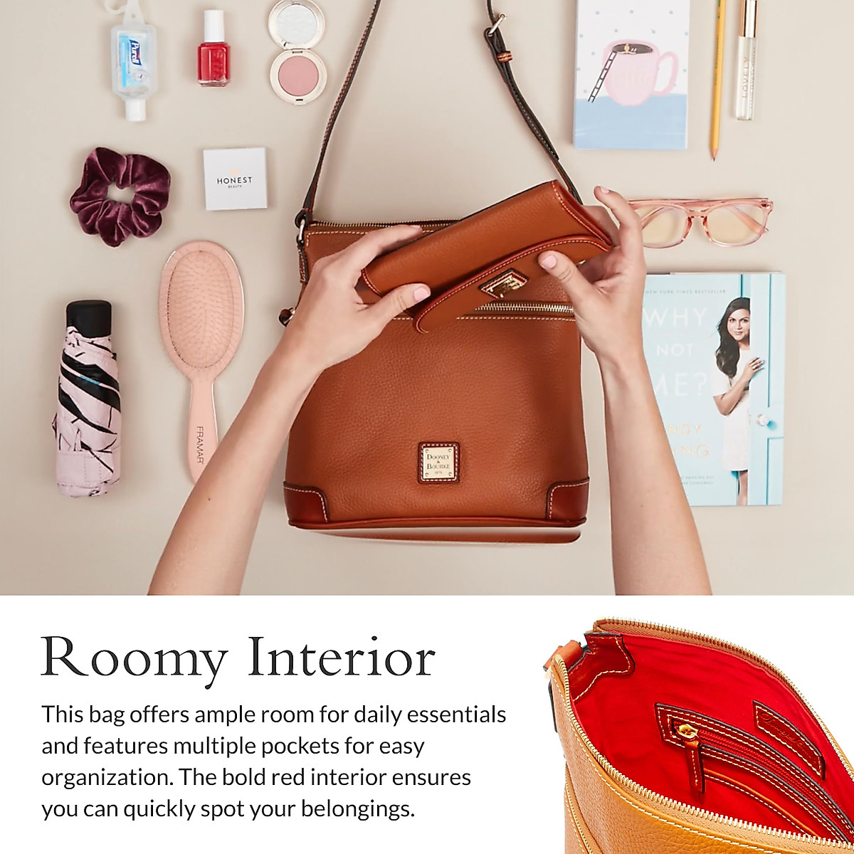 Dooney & Bourke Handbag, Pebble Grain Crossbody - Elephant