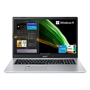 Acer Aspire 5 A517-52-58UL Laptop | 17.3" Full HD IPS Display | 11th Gen Intel Core i5-1135G7 | Intel Iris Xe Graphics | 8GB DDR4 | 512GB SSD | WiFi 6 | Fingerprint Reader | BL Keyboard | Windows 11