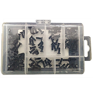 FullerKreg M3-0.5 x 10mm DIN 7991 Hex Drive Class 10.9 Black Oxide Finish Alloy Steel Flat Socket Cap Screw (Pkg of 100)