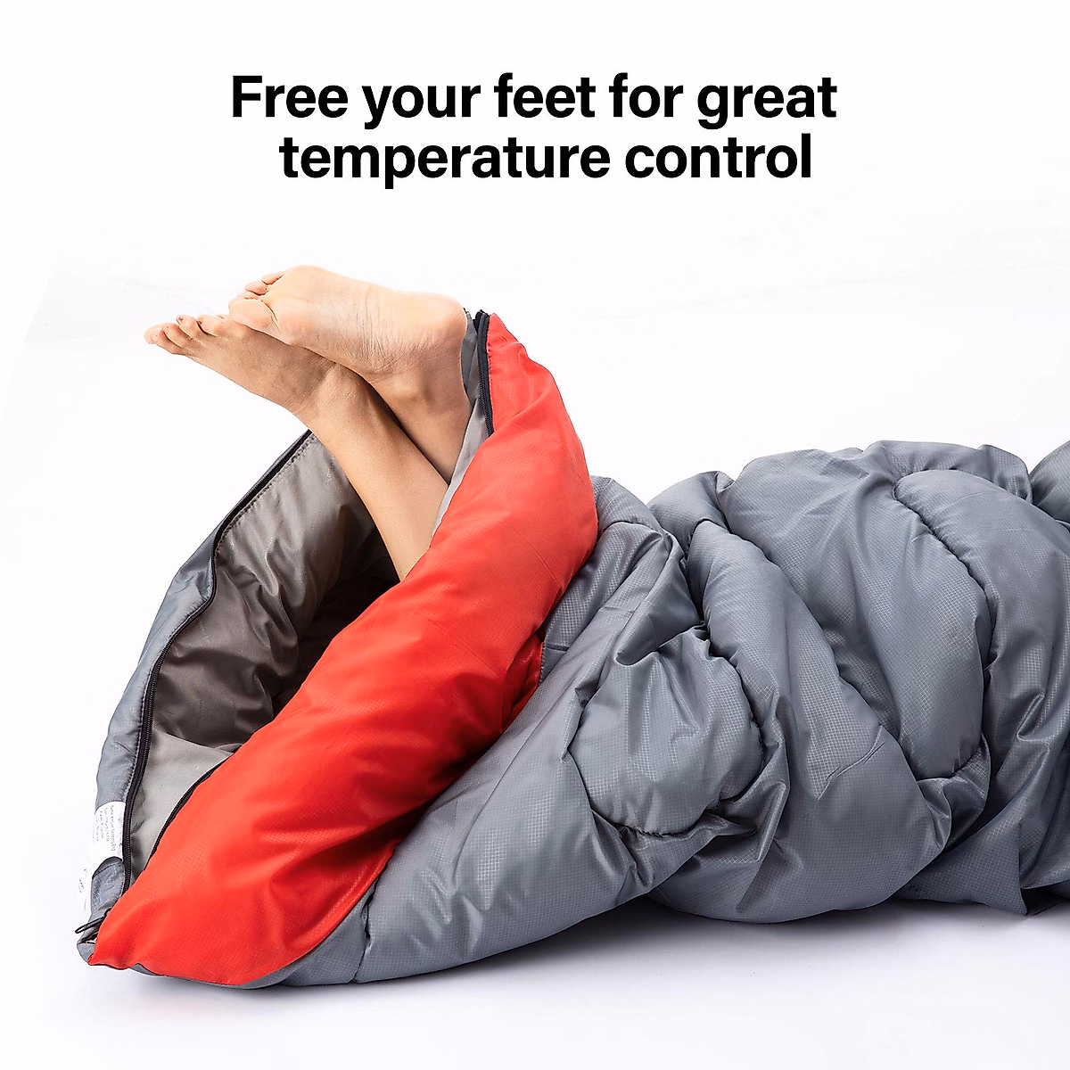 BISINNA Sleeping Bag with Pillow - 4 Season Backpacking Sleeping Bag Lightweight Waterproof Warm and Washable for Adults, Kids, Women, Men's Outdoors Camping, Hiking, Mountaineering