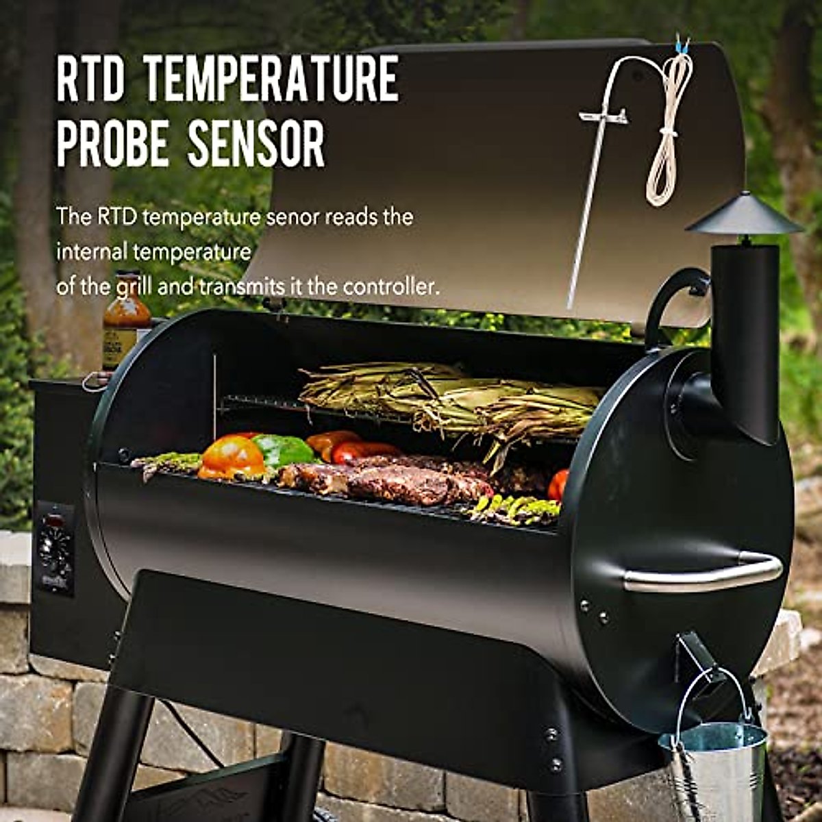 Stanbroil Replacement for Traeger Digital Controller Kit, Upgraded BBQ Temperature Controller with 7" RTD Temperature Sensor Probe Fit for Traeger Pellet Grills