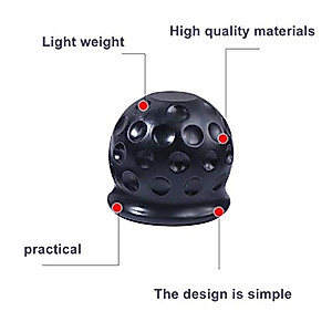 WINOMO 4pcs Trailer Ball Cover, Rubber Trailer Hitch Ball Cover, Towball Protect Cap Replacement Accessories for Daily Use Shop Store