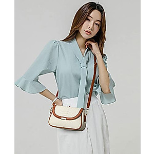 Soft Leather Crossbody Bag for Women Large Capacity Hobo Handbags Satchel Purse Chic Shoulder Bag Tote