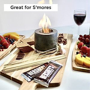Roundfire Smores Bundle - Bio Ethanol Fireplace Fuel 1 Liter - Tabletop fire Pit, CDA, Denatured Ethanol Alcohol Fuel 1 Quart, for Gel & Ethanol Fire Pits