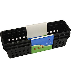 Slim Pencil Organizer Storage Container Color Pencil Marker Crayon Small Plastic Storage Basket Container Tray box for Office Classroom Home(9 Pack)