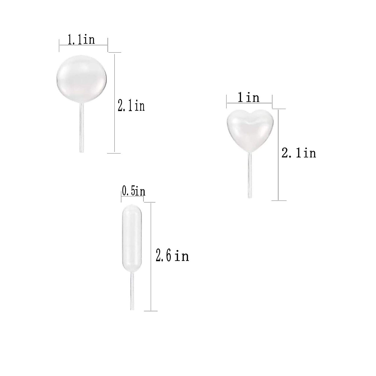 200pcs 4ml Mini Squeeze Transfer Cupcakes Pipettes-Rectangular,Heart,Round Shape,Disposable Plastic Droppers for Cupcake,Dessert,Strawberries and Chocolate, Birthday Party and Holiday Decoration.