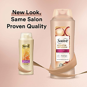Suave Professionals Color Care Shampoo Shampoo for Color Treated Hair Keratin Infusion Color Protecting Shampoo, 28 Ounce (Pack of 4)