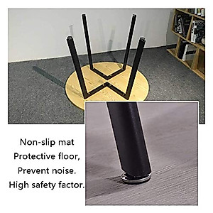 IWQHQXR Office Conference Table, Kitchen Living Room Dining Table Tempered Glass Table Top Metal Feet 1 Table 4 Chairs Modern Home Living Room (Color : Black) (Color : White+Yellow)