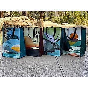 Foremost Reusable Bag Standard Size Artist Series 4 Pack, Multicolor, (74014)