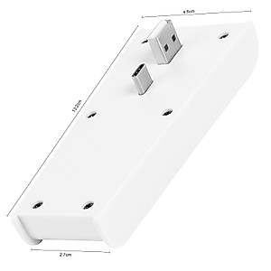 6 Port USB Hub for PS5, USB High-Speed Expansion Hub Charger Splitter Compatible with PlayStation 5 (Original Model), Extender Adapter 4 USB + 1 USB Charging Port + 1 Type C Port