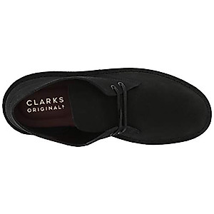 Clarks Men's Desert Chukka Boot, Black Suede 1, 8