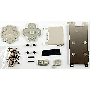Melocyphia Full Housing Case Cover Shell with Buttons for DSi NDSi Console Replacement (Clear)