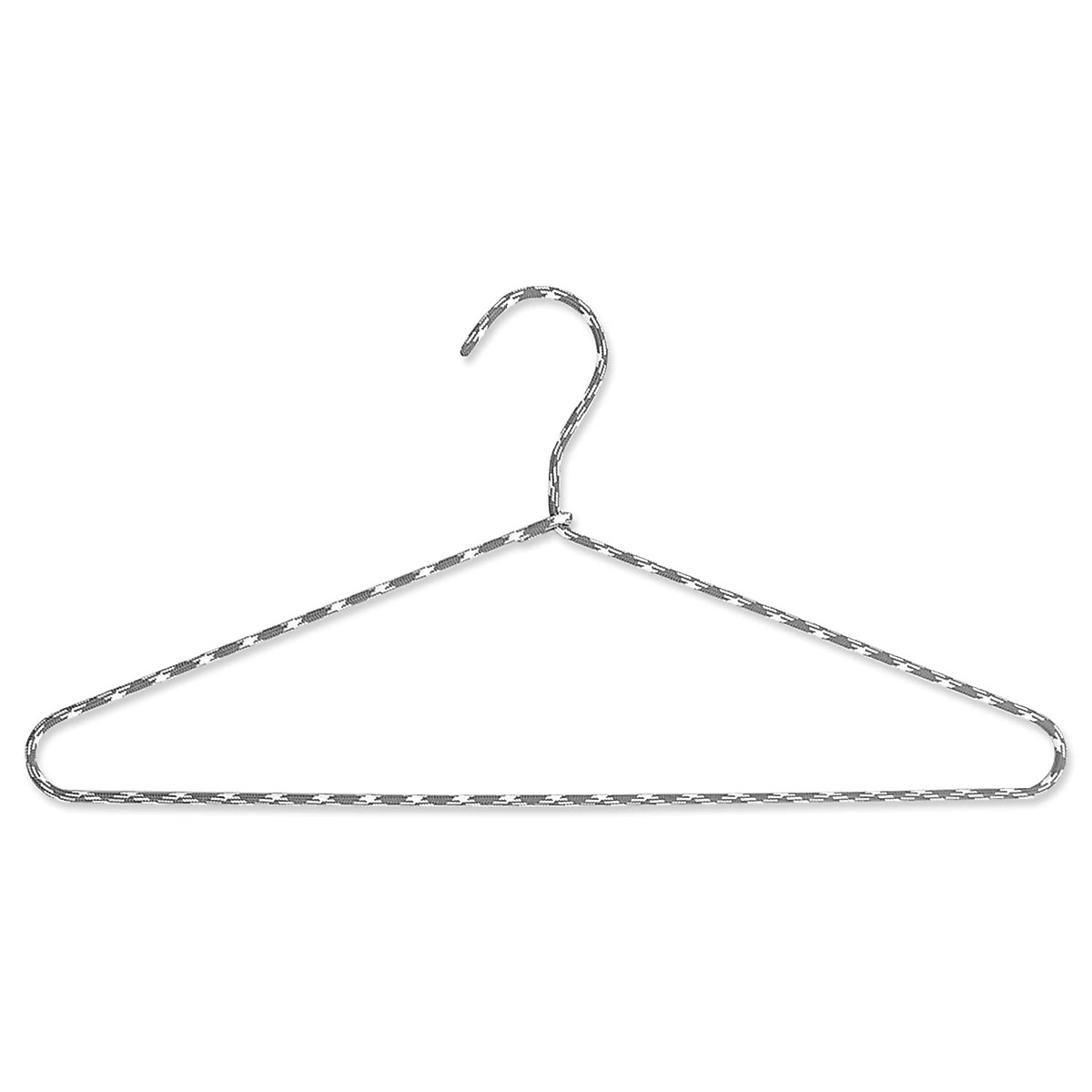 Rethink Your Room 30 Pack of Fabric Wrapped Metal Hangers - Durable and Stylish Closet Solution - Home Essentials - Soft Touch for Your Clothes - Warsaw Grey/White