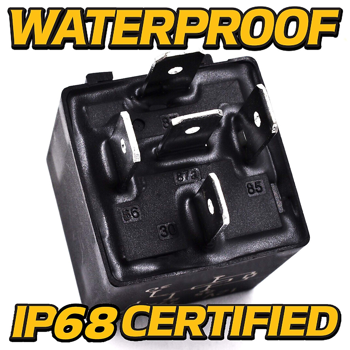 HD Switch 12V 40A Upgrade Waterproof Relay Replaces Hella 4RD 931 680-01, 4RD93168001, 007903001 SPDT w/LED Indicator Light & Dielectric Grease