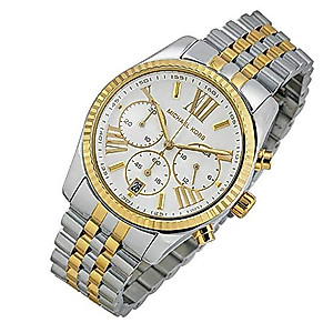 Michael Kors Women's Two Tone Lexington Watch, Silver/Gold, One Size