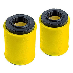 HOODELL 2 Pack 796031 Air Filter + Pre Cleaner Compatible with Briggs Stratton 591334 594201 797704, Husqvarna YTH22V46, John Deere D100, Pro Performance for Lawn Tractor and More